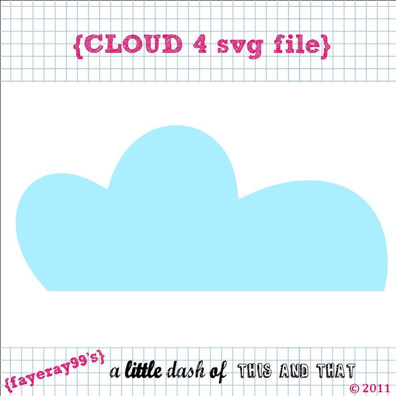 6 Cloud SVG DXF Set - Etsy