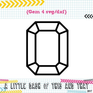 7 Gems SVG DXF Set - Etsy