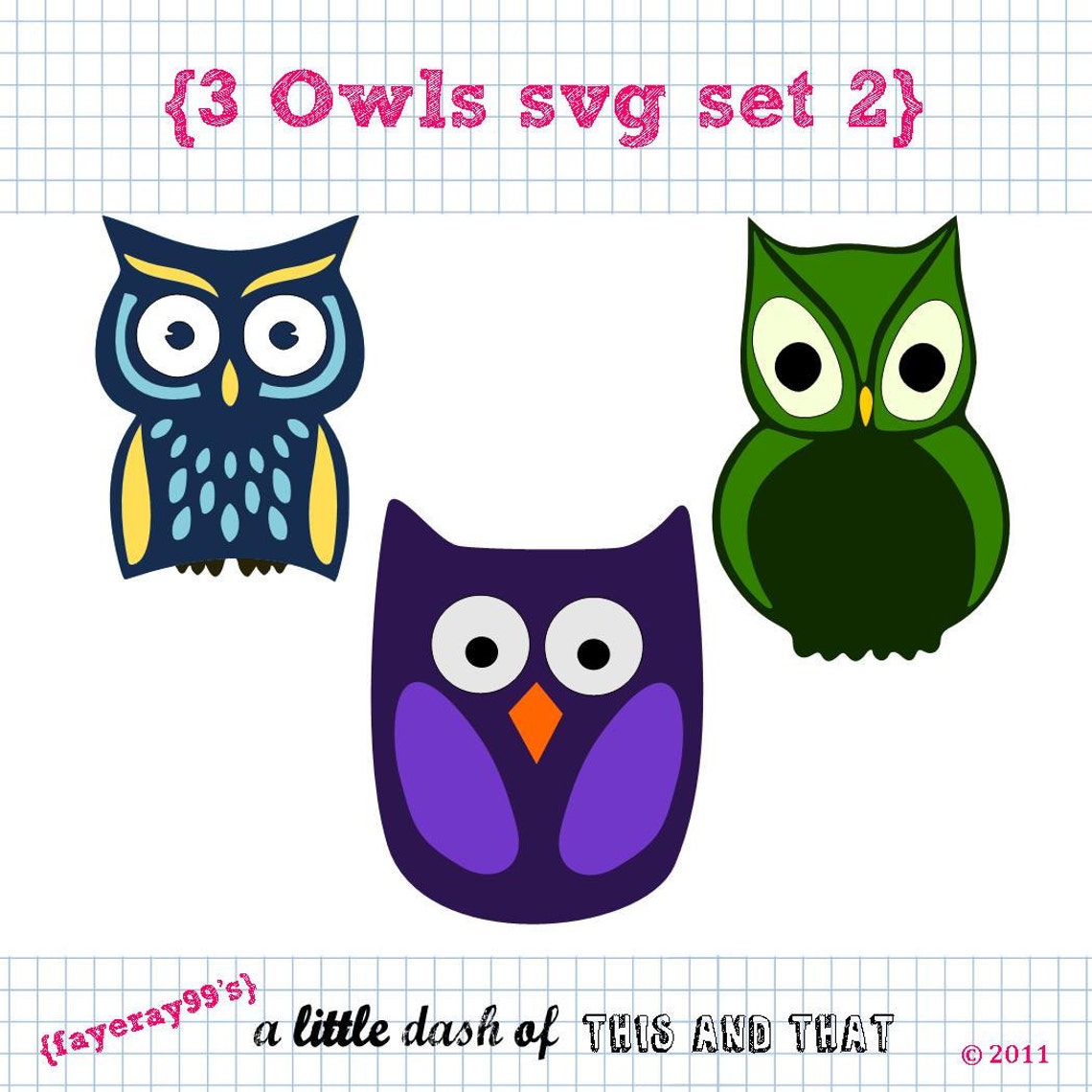 9 Owl SVG DXF Collection - Etsy
