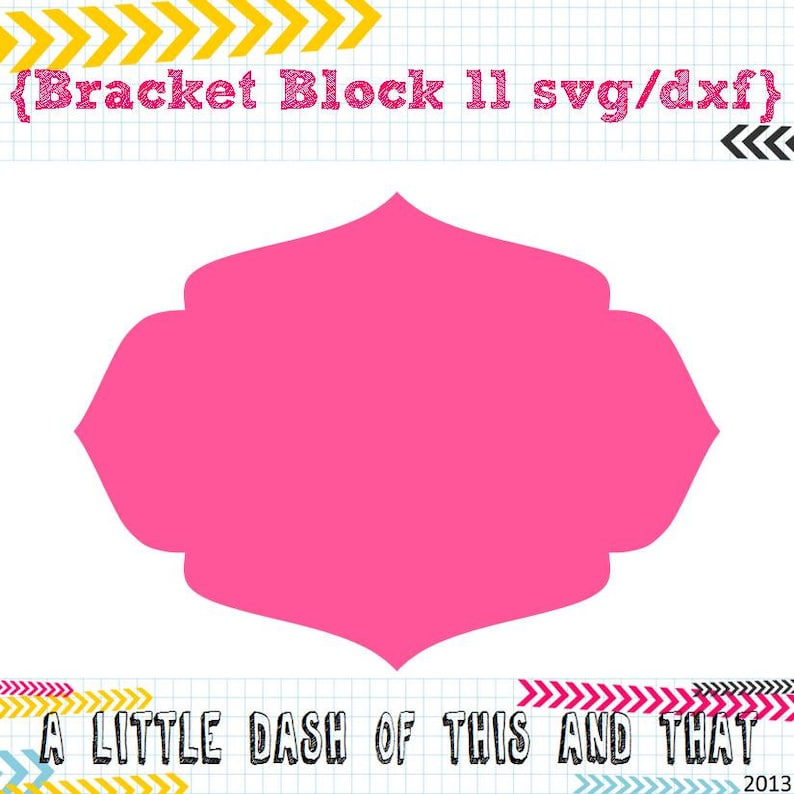 20 Bracket Blocks SVG DXF Cut Files - Etsy