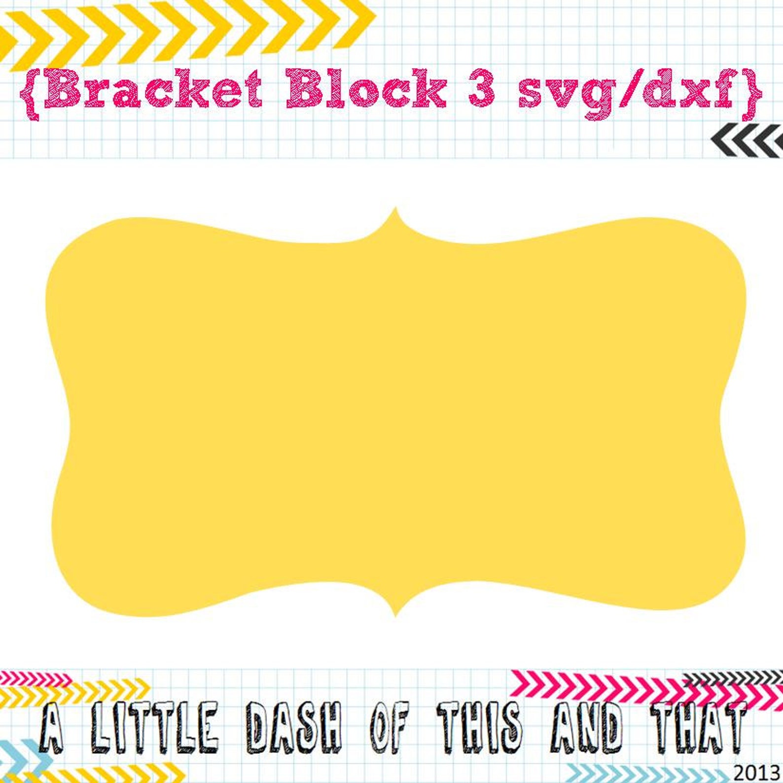 20 Bracket Blocks SVG DXF Cut Files - Etsy