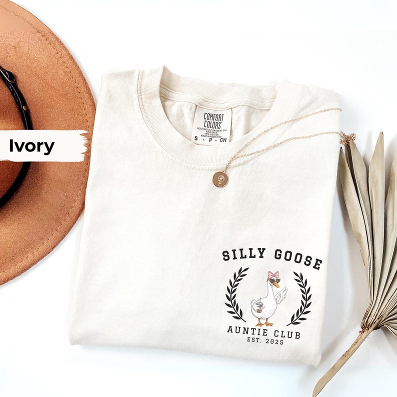 Silly Goose Auntie Club Shirt, Cool Aunt Club Tee, Funny Aunt Gift for ...