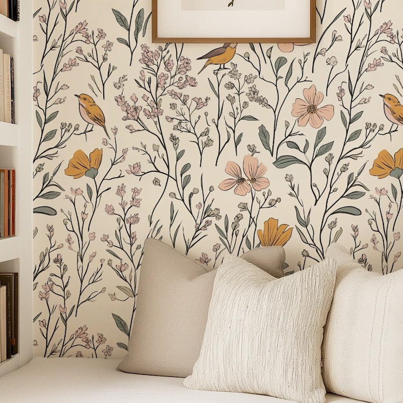 Garden Wallpaper Girls - Etsy