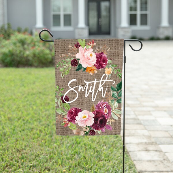 Burlap Garden Flag - Etsy