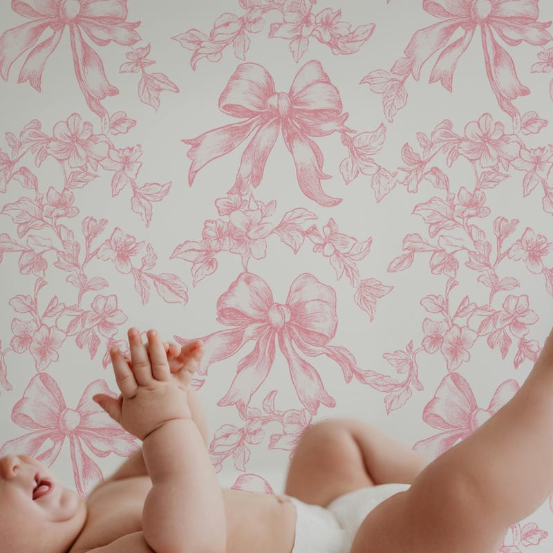 Pink Coquette Wallpaper - Etsy