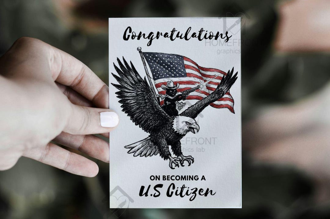 Funny US Citizenship Card | Congratulations Cards | Citizenship Gift U ...