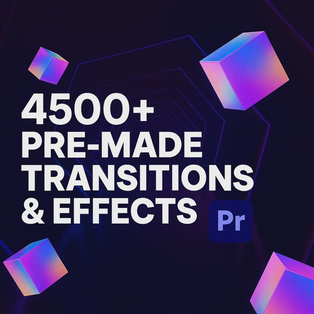 4500+ Premiere Pro Transitions & Effects Presets | Video Editing Bundle | Drag and Drop | for ...