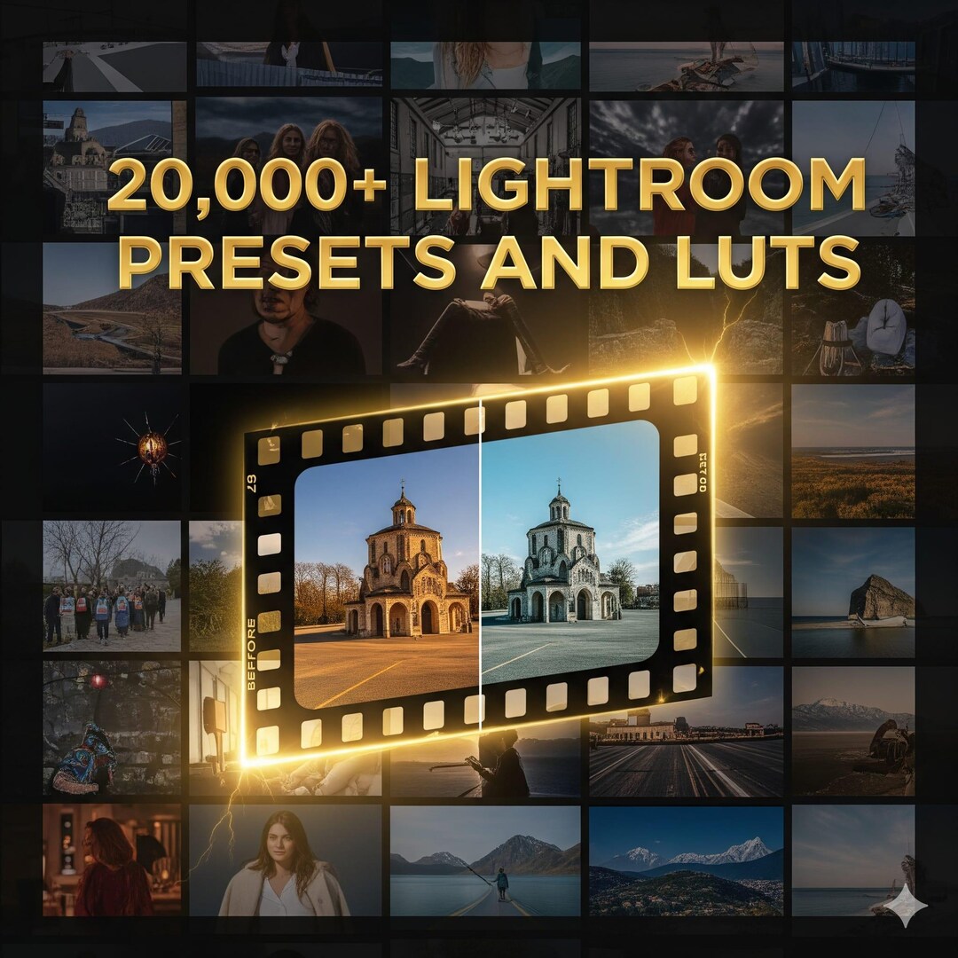 20K+ Lightroom Presets Luts Bundle | Photo & Video Editing Filters for ...