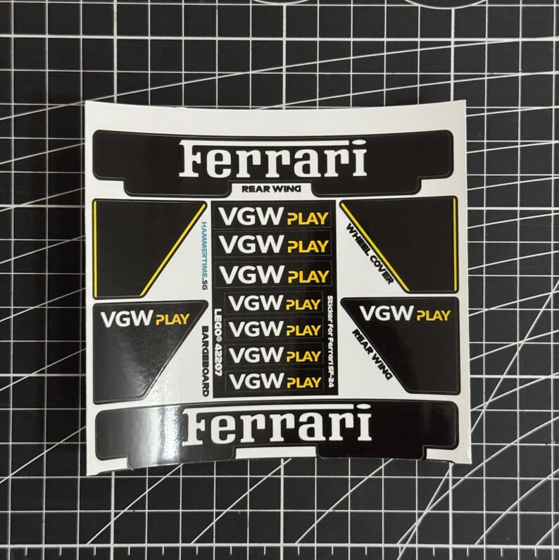 Ferrari SF-24 Sticker Decal for LEGO 42207 (pre-hp Livery) - Etsy