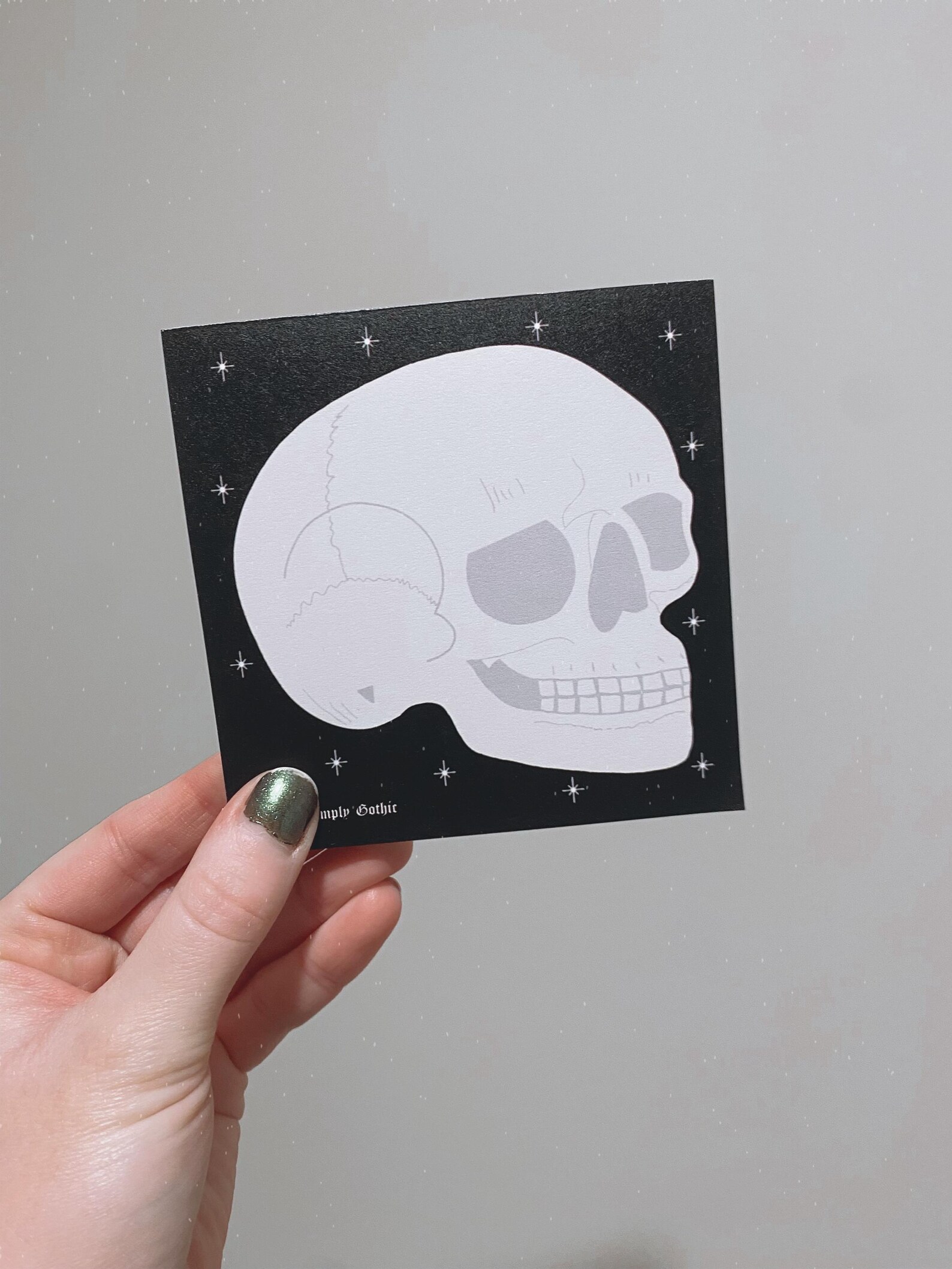 Goth Memo Pad Set | Goth Stationery, Dark Academia Stationery ...