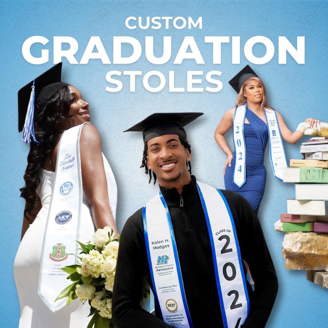 Custom Graduation Stole - Etsy