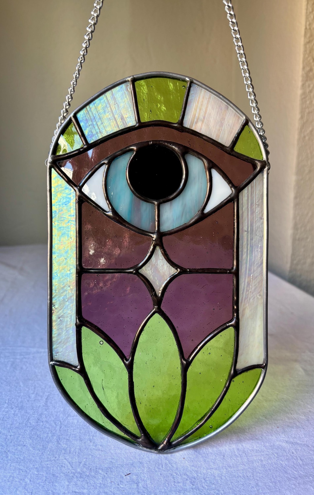 Stained Glass Pattern, Cosmic Eye Suncatcher, Digital Download, PDF ...
