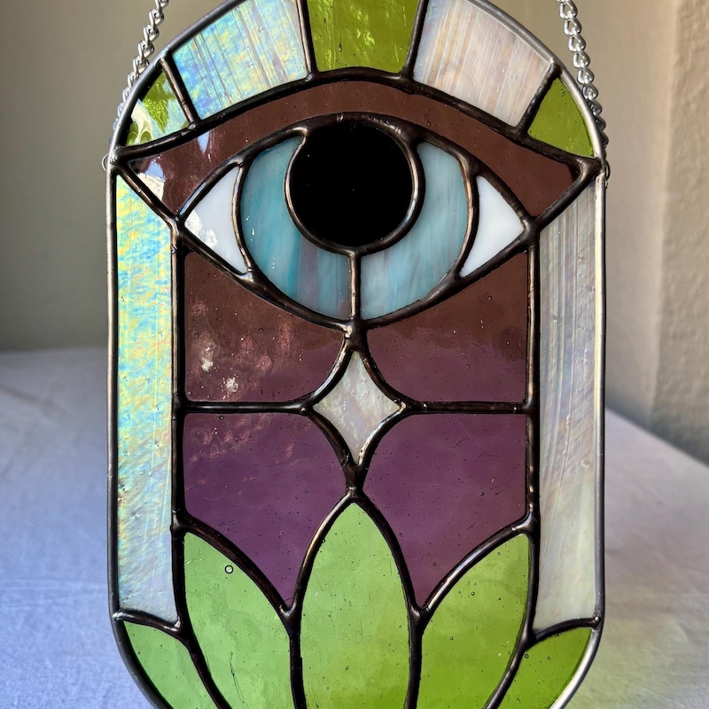 Evil Eye Stained Glass - Etsy Denmark