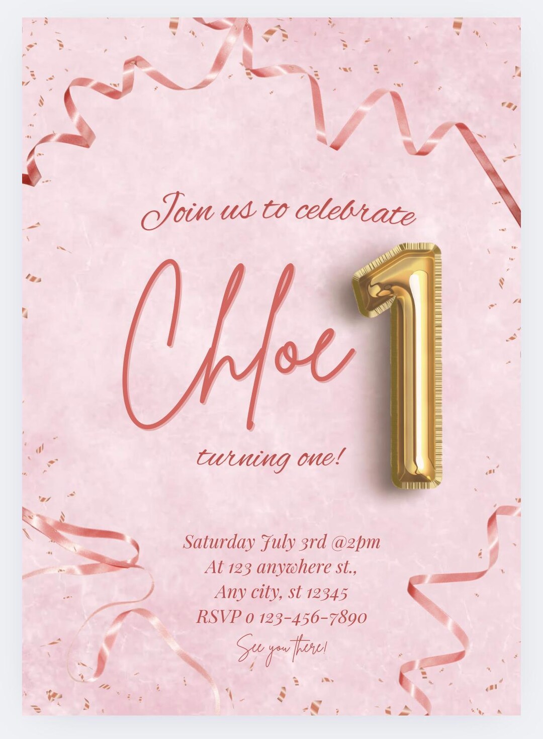 First Birthday Invitation - Etsy