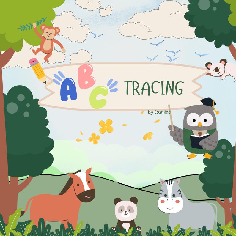 Trace the Alphabet: Fun ABC Tracing for Little Hands - Etsy