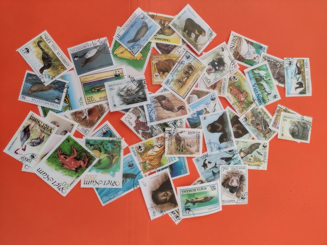 Vintage Animal Stamps – Wildlife, Birds, and Nature – Assorted ...