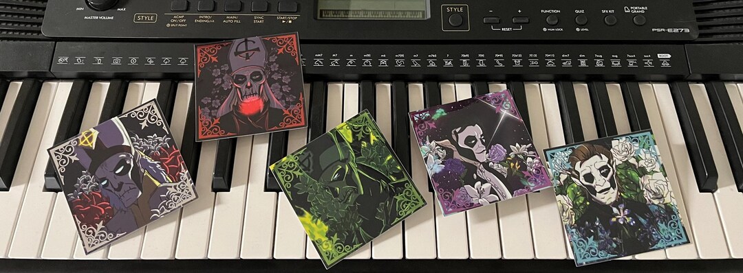 Ghost Band "floriography" Holographic Border Stickers || the Band Ghost ...