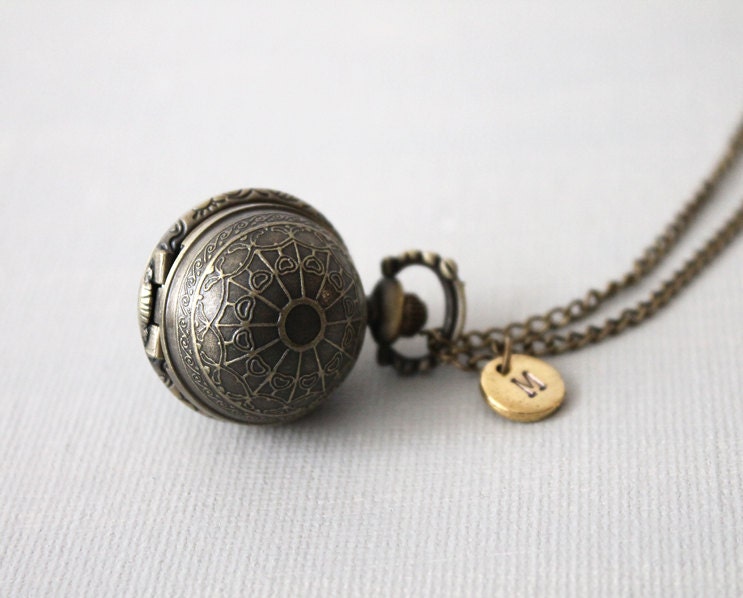 Ball Watch Necklace. Ball Pocket Watch With Personalized - Etsy