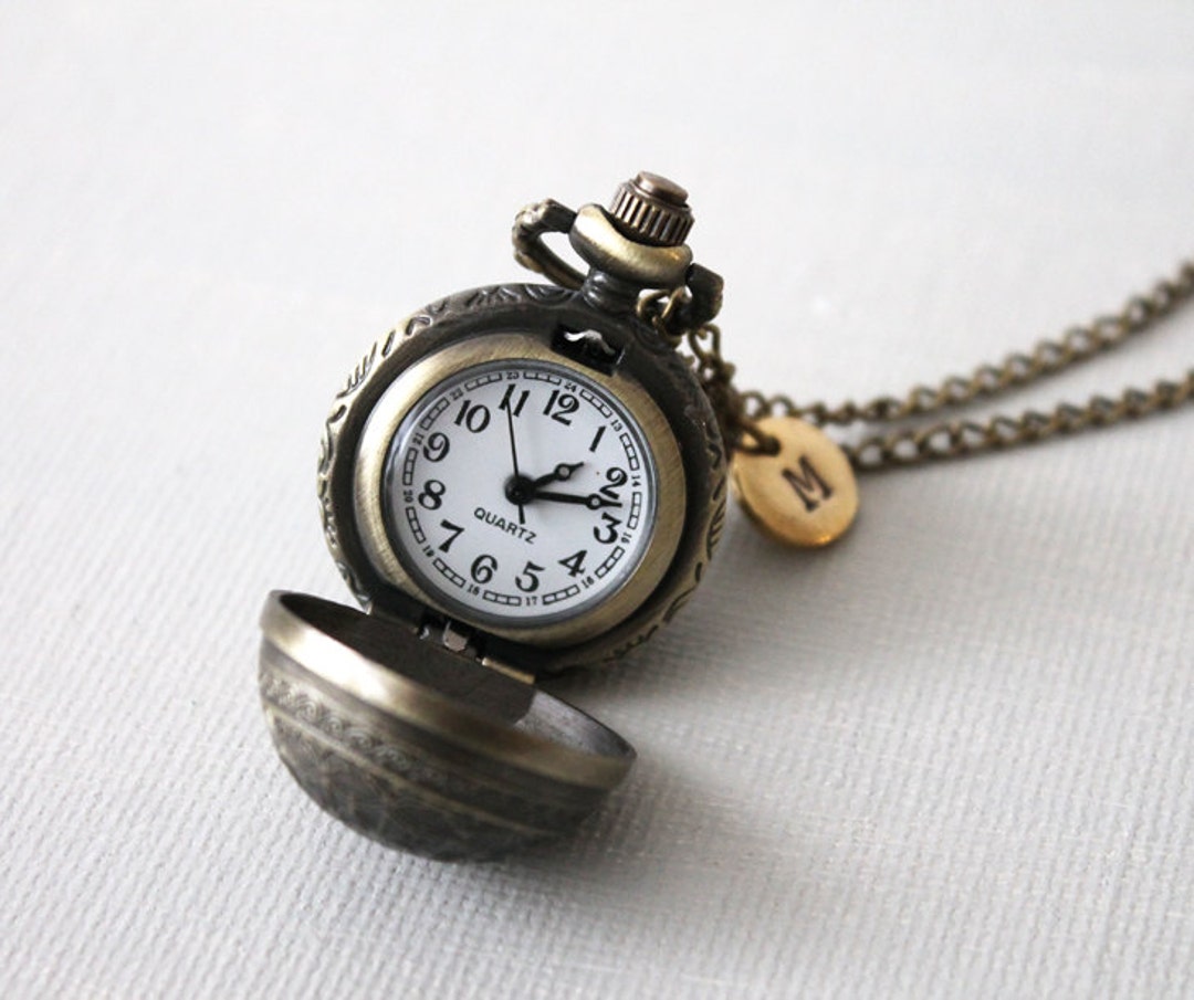 Ball Watch Necklace. Ball Pocket Watch With Personalized - Etsy