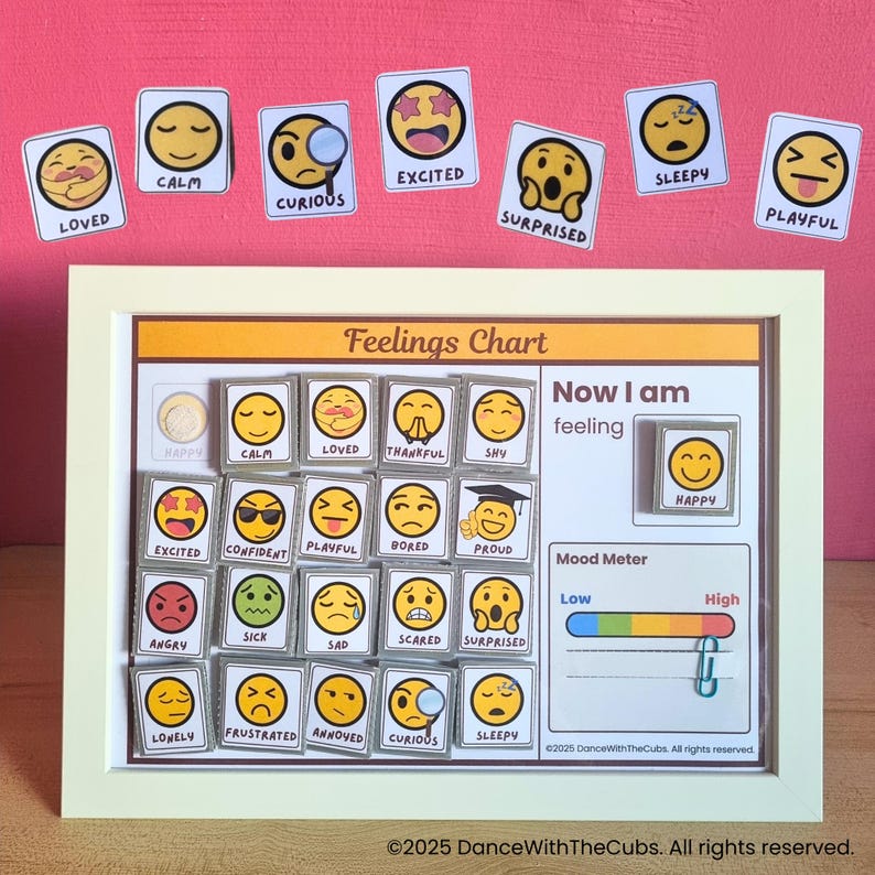 Feelings Chart, Emotions Chart, Emotions Check-in, Mood Meter, School ...