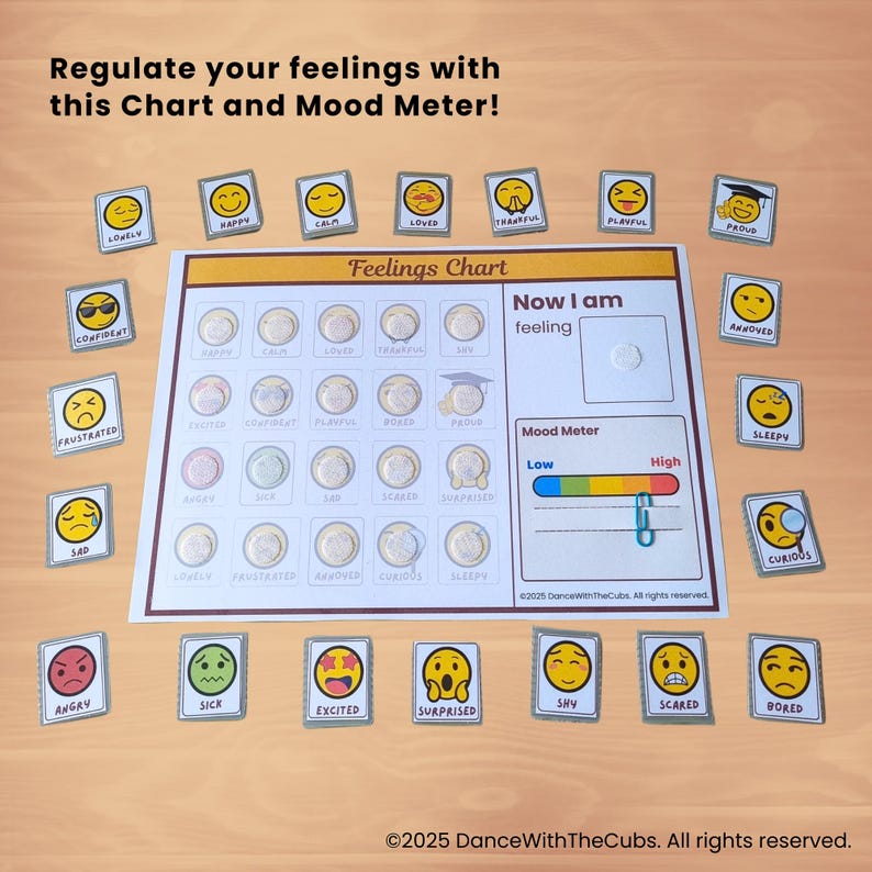 Feelings Chart, Emotions Chart, Emotions Check-in, Mood Meter, School ...