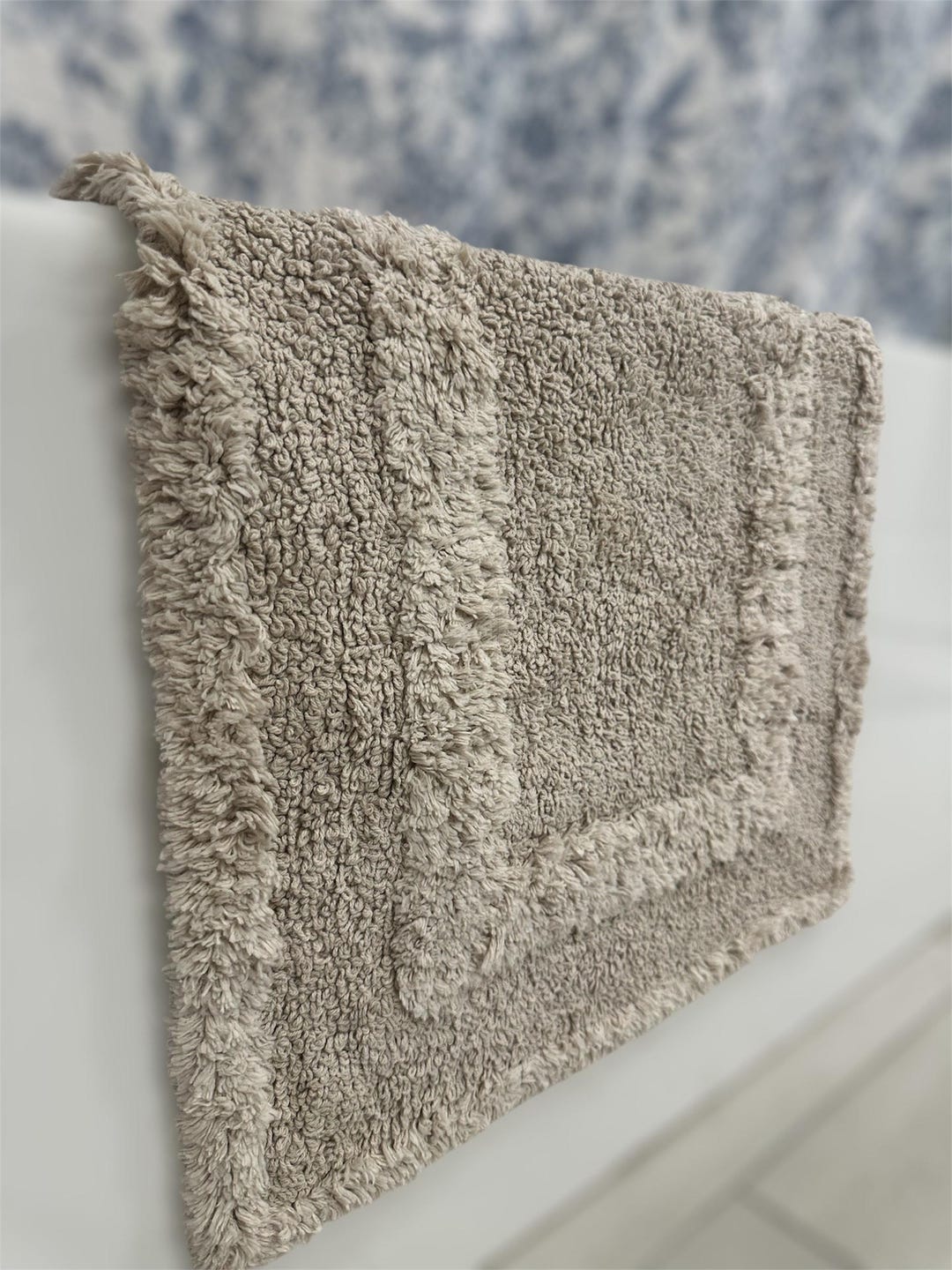 Handmade Cotton Bath Rug 20x30: Boho Woven Floor Mat - Etsy