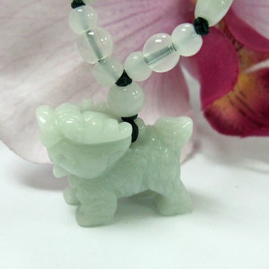 Jade “chinese Unicorn” Qilin/kirin (麒麟) Good Luck Charm Necklace - Etsy