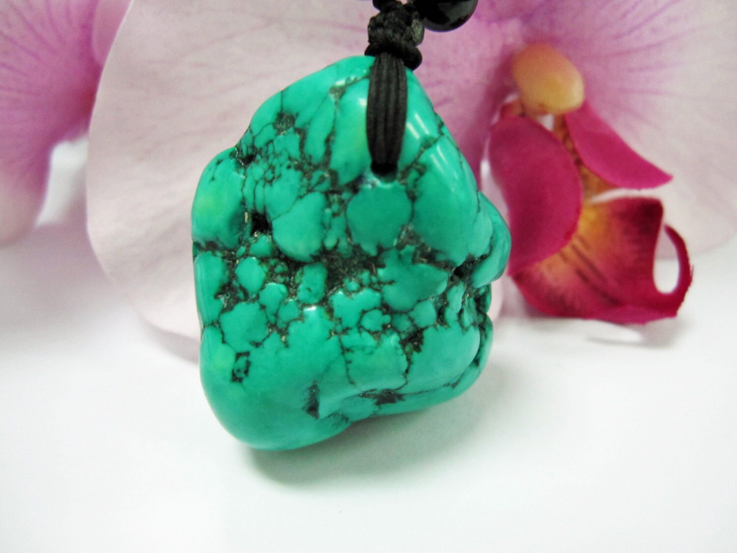 Tibetan Turquoise Amulet Necklace | Etsy