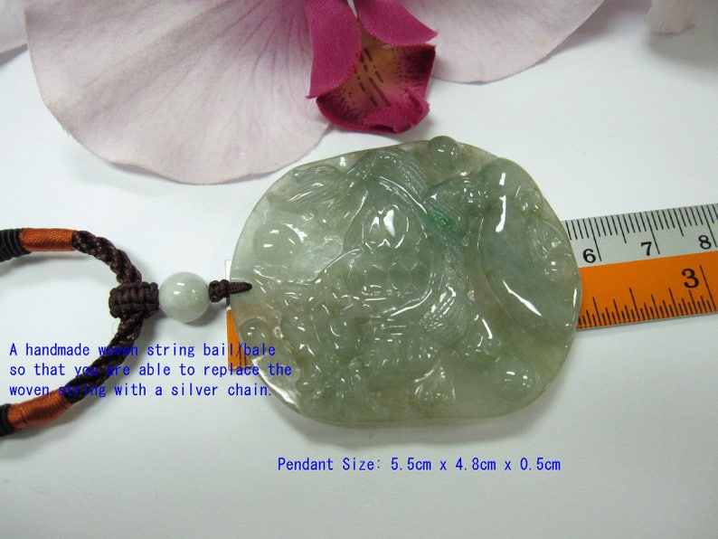 Ice Kind Jade Dragon Turtle 招财龙龟 Good Luck Charm Necklace - Etsy
