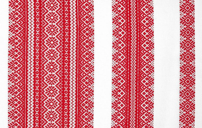 Ukraine Rushnyk With Red Ornament, Embroidered Rushnyk, Wedding Rushnyk ...