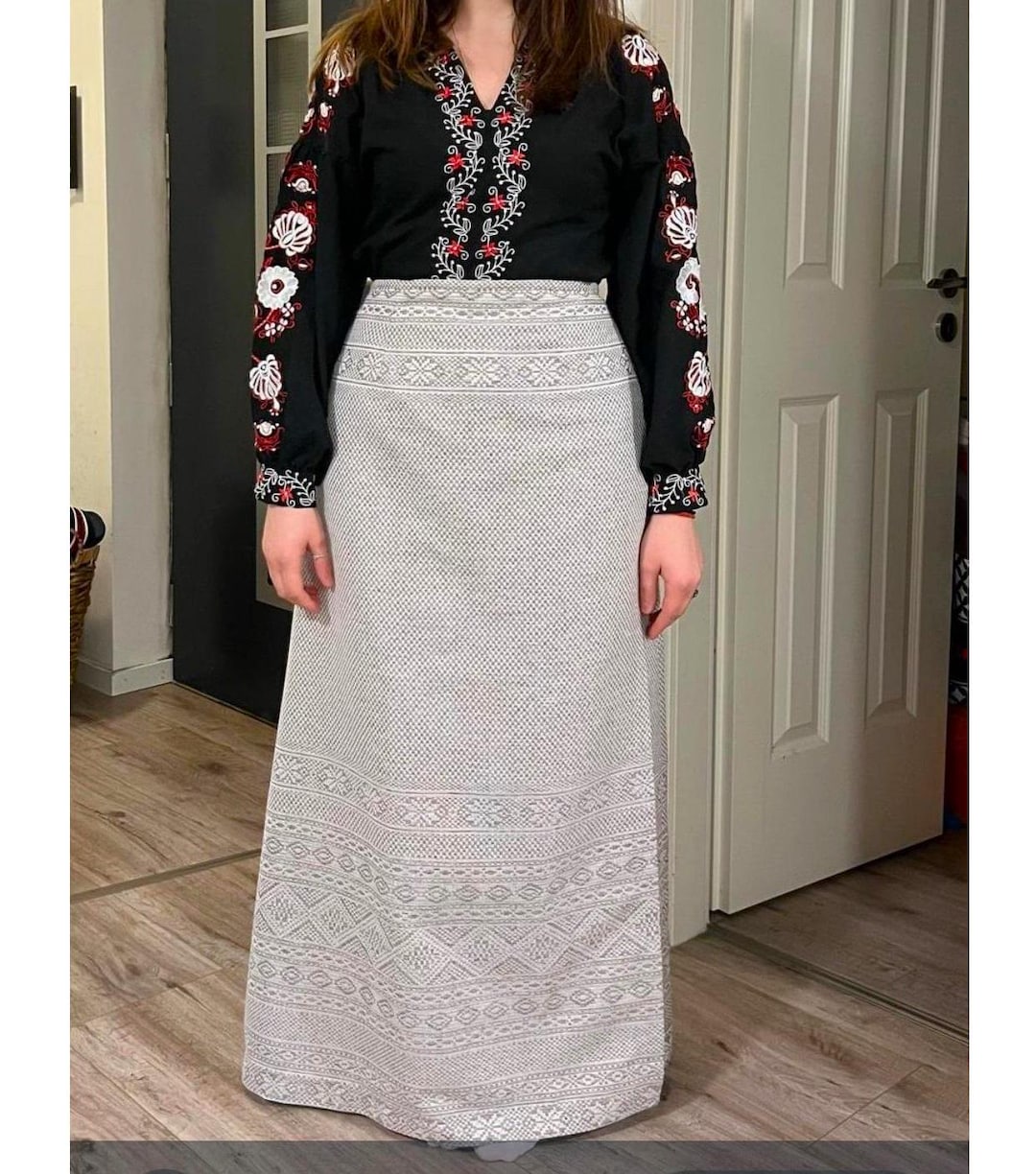 Ukrainian Skirt, Linen Skirt, Plakhta, Ethnic Skirt, Wrap Skirt ...