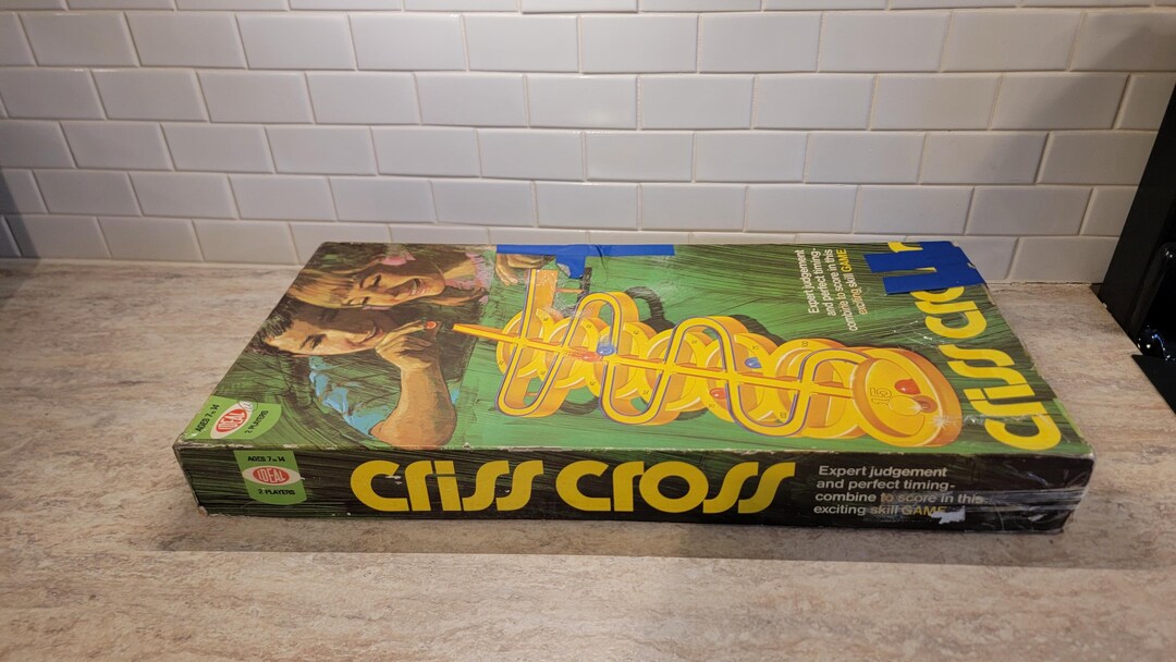 Vintage 1960s Criss Cross Board Game by Ideal - Etsy