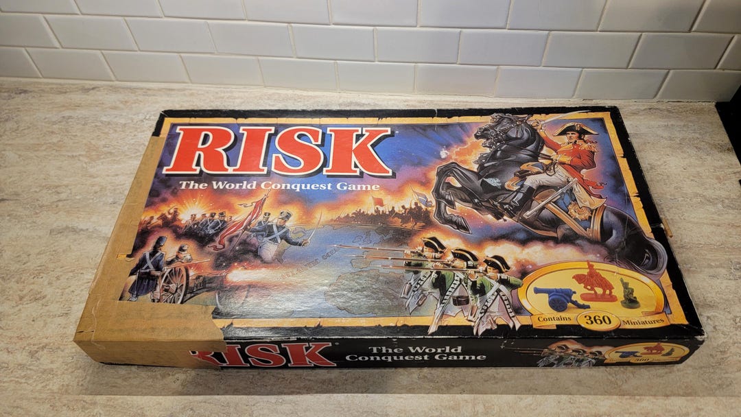 Vintage Risk Board Game, Risk 1993 the World Conquest Game, Parker ...