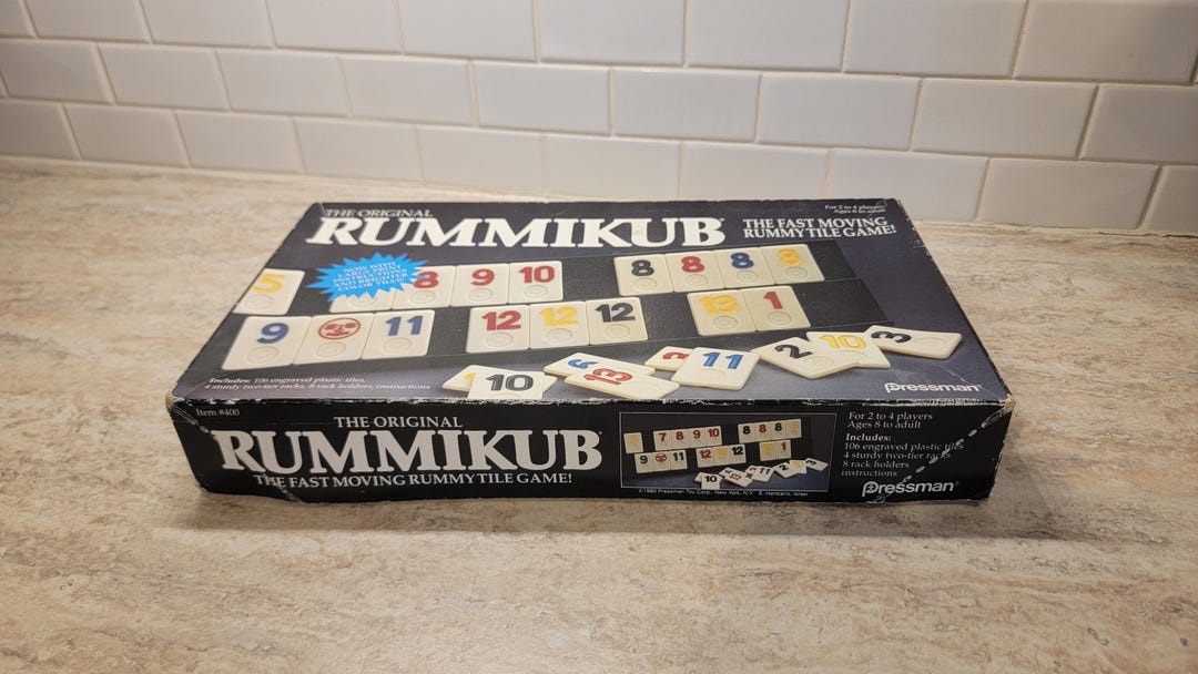 1990 Vintage Rummikub Game by Pressman, Vintage Rummycub Board Game ...
