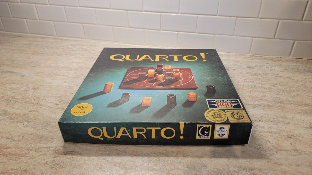 Vintage 1990s Quarto!, Gigamic Board Game, Vintage Quarto Board Game, Family Fun Night, Boards ...