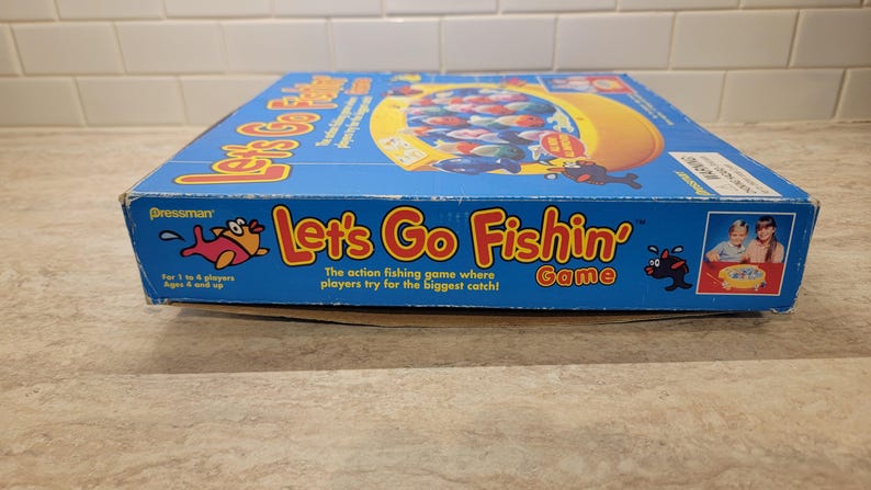 Vintage Lets Go Fishin Electric Board Game, 1990s Lets Go Fishing Kids ...