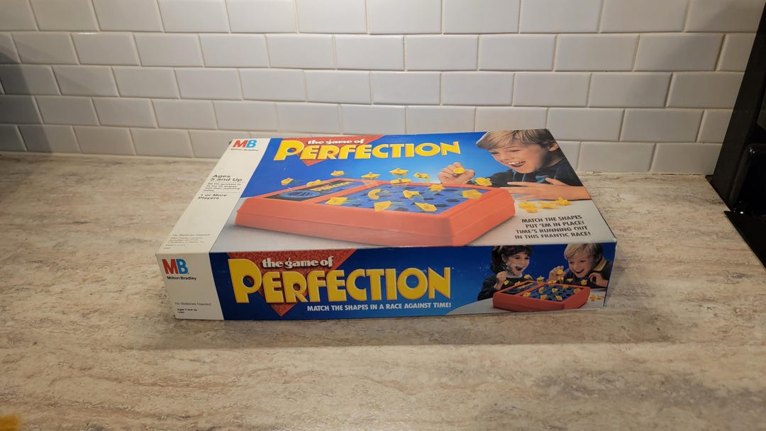 Vintage Perfection Board Game, 1980s Perfection Pop up Board Game, 1989 ...