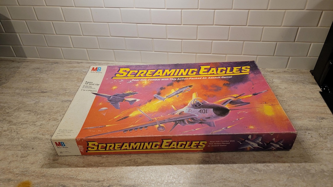 Vintage Screaming Eagles Board Game, Milton Bradley Screaming Eagles ...
