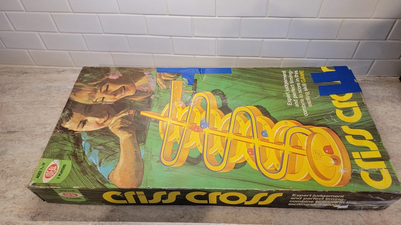 Vintage 1960s Criss Cross Board Game by Ideal - Etsy