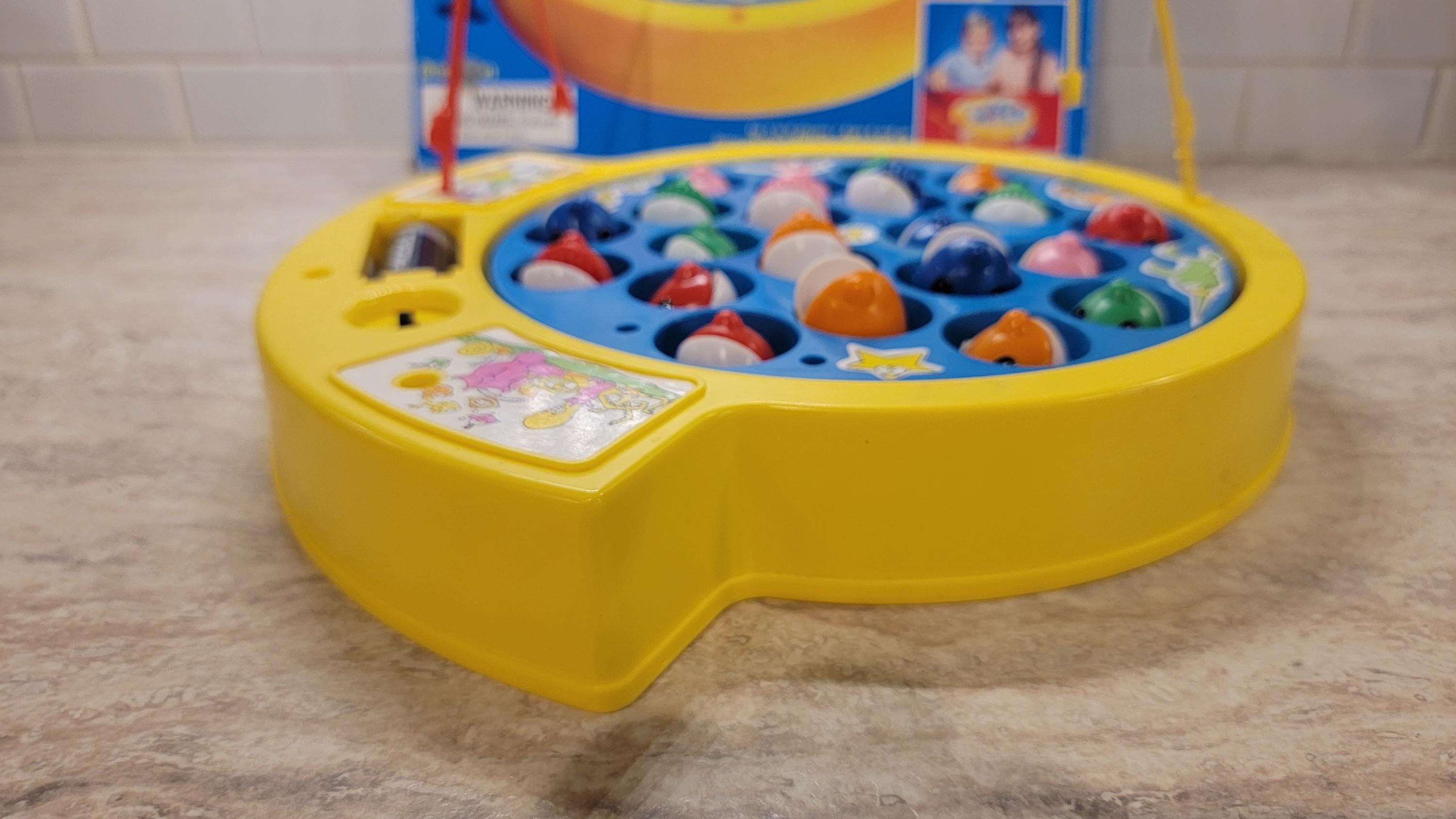 Vintage Lets Go Fishin Electric Board Game, 1990s Lets Go Fishing Kids ...