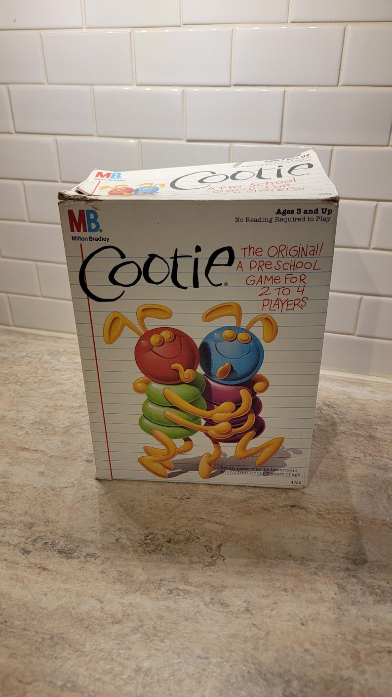 Vintage Original Cootie Game COMPLETE Milton Bradley 1986 Kids Children's 80's - Etsy