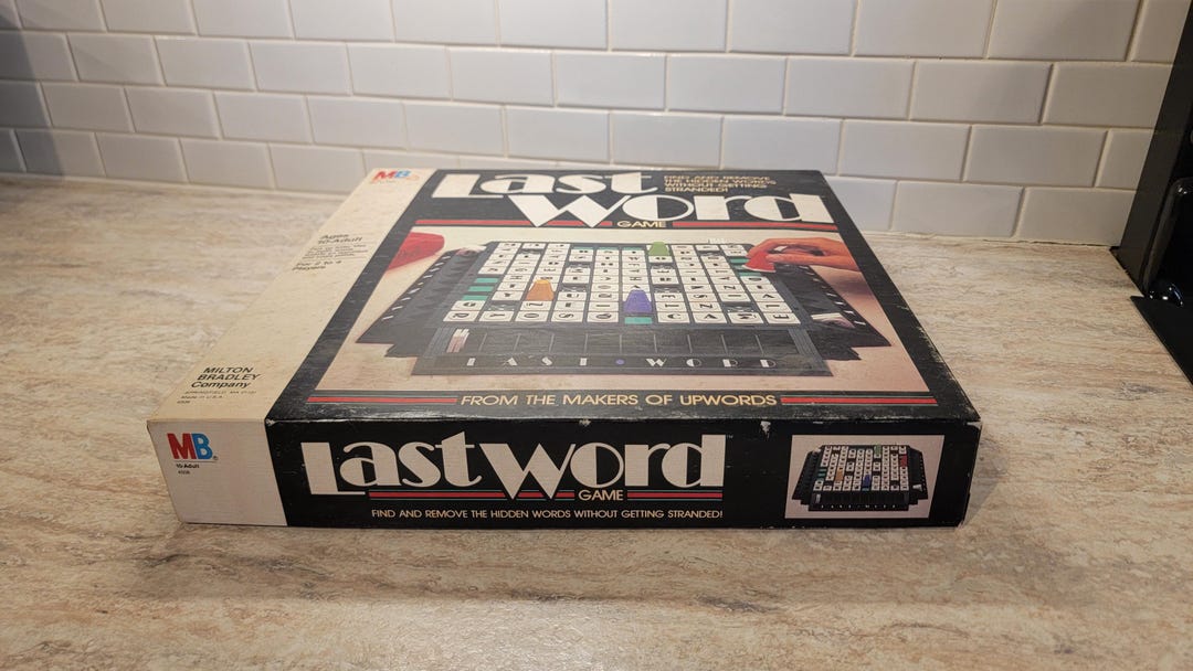 Vintage 1985 Last Word Board Game by Milton Bradley, Vintage Last Word ...