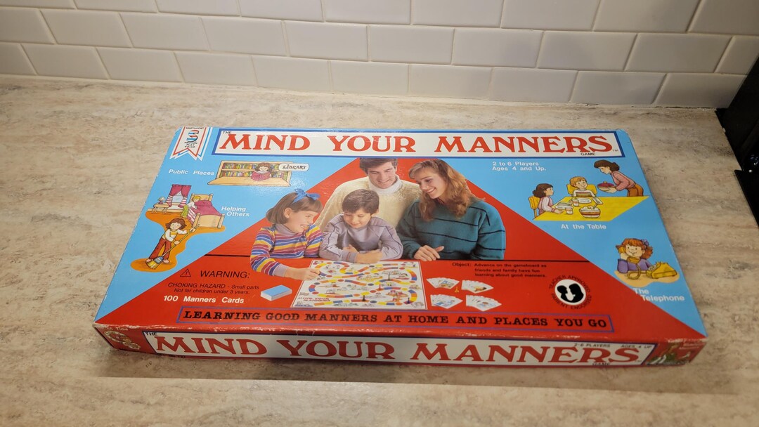 Vintage Mind Your Manners Board Game, Mind Your Manners, Vintage Board ...