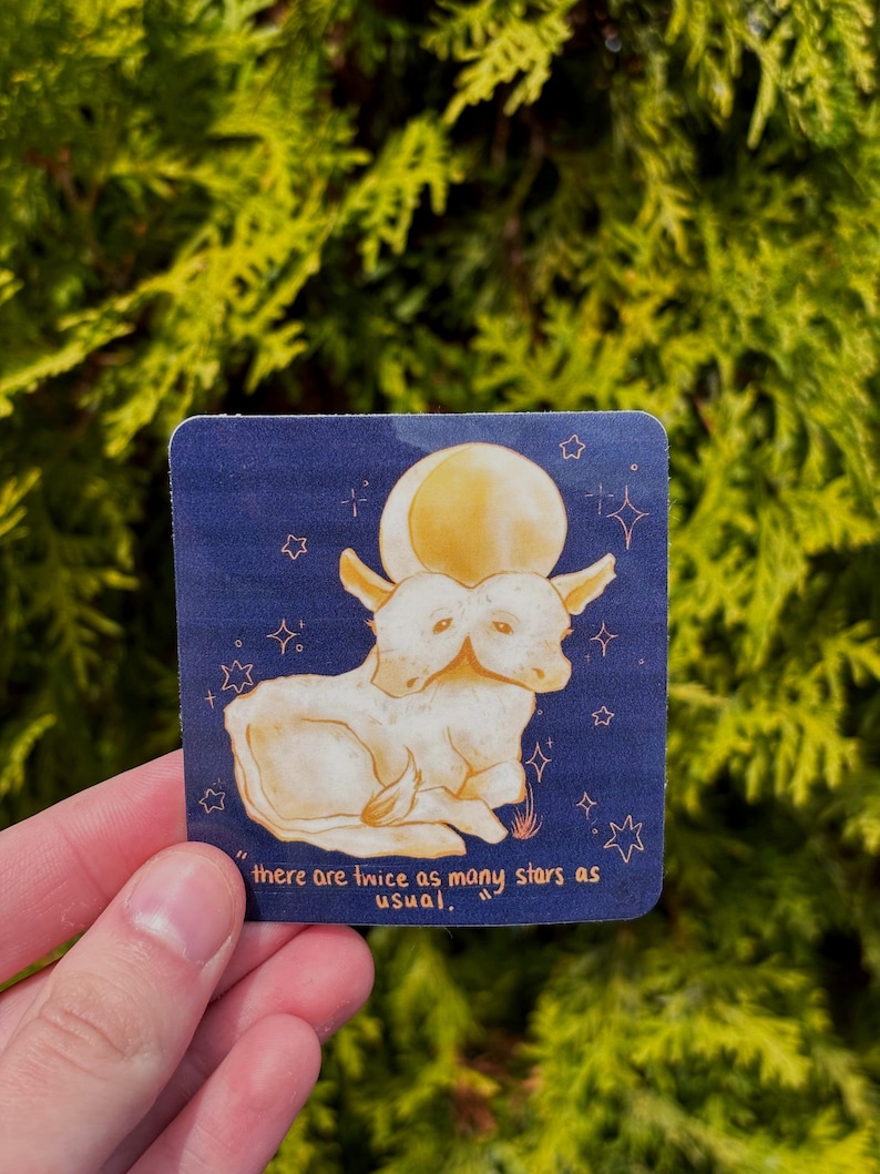 Two-headed Calf - Vinyl Sticker & Bookmark - Etsy