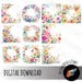 10 Watercolor Floral Border Elements Bundle 1 Digital Download JPG ...