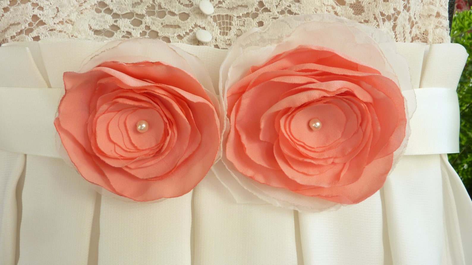 Peach Satin Blush Wedding Sash - Etsy