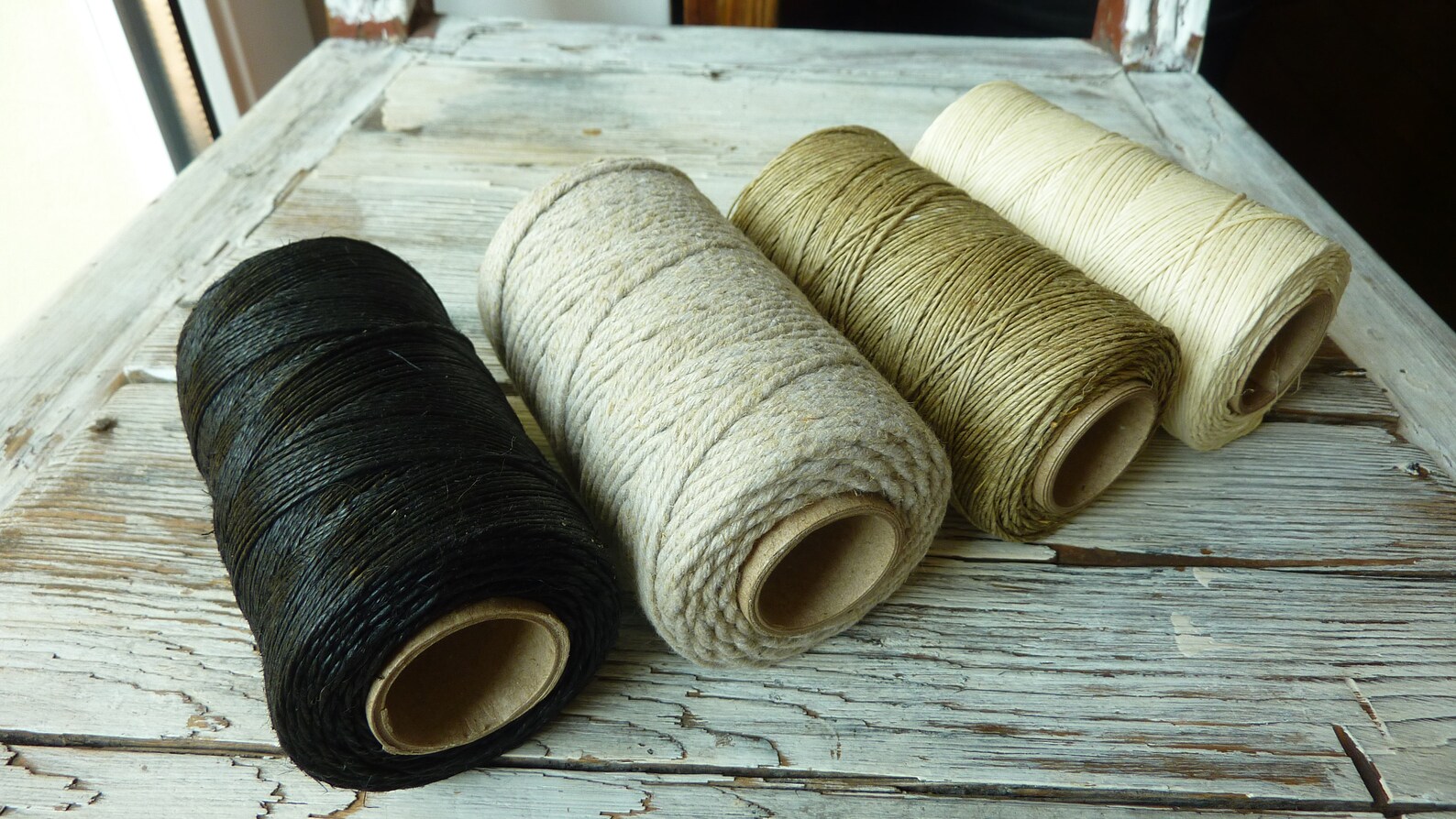 Taupe natural linen cord.linen thread for jewelry.linen twine | Etsy