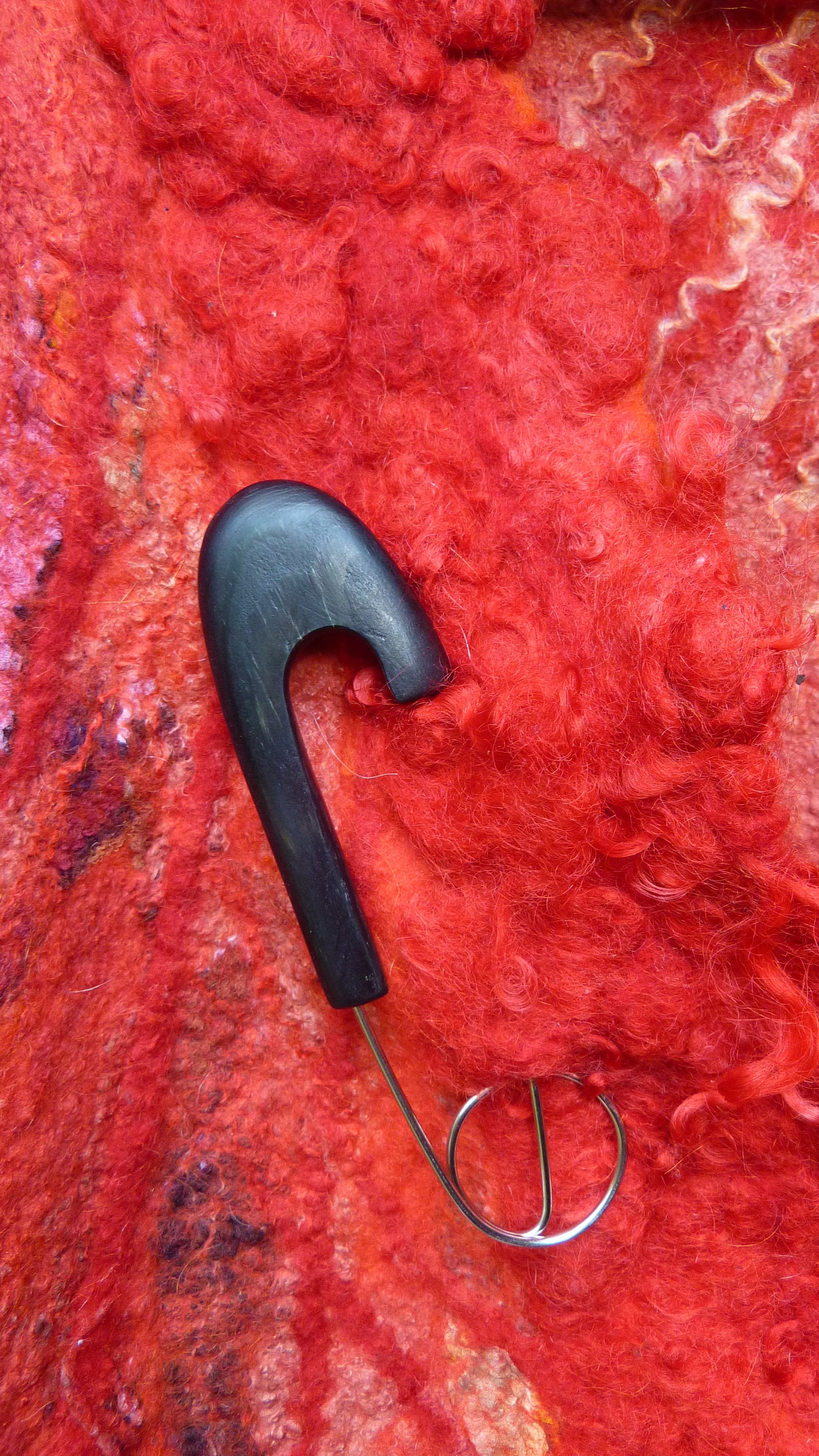 Black Safety Pin Made of Wood . Wooden Cloth Pins.ecofriendly Jewelry ...