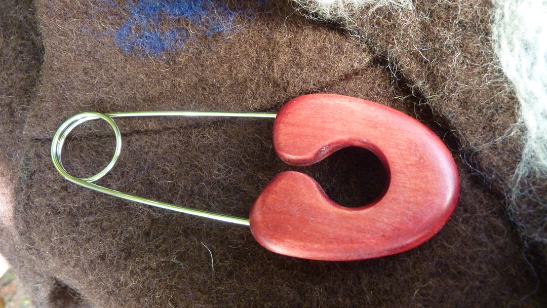 Wooden Shwal Safety Pin.scarf Safety Pin.shawl Stick.weater Clasp ...