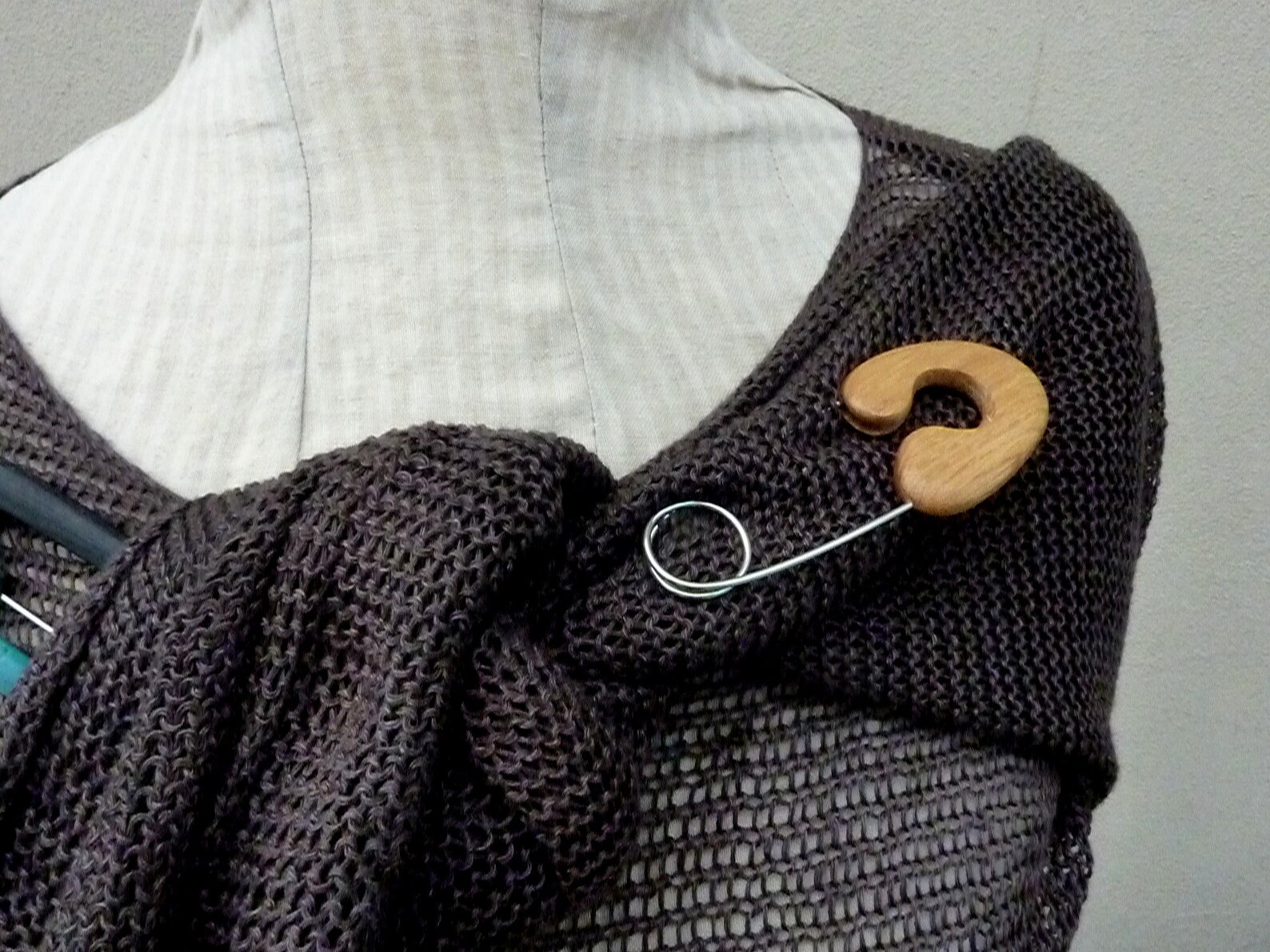 Wood Scarf Pin Needle.shwal Pin.knitting Accessories.knitting Shwal ...